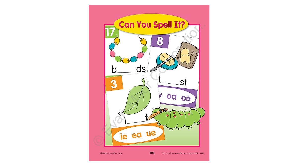Take It to Your Seat Phonics Centers for Grades 2-3 - Interactive Learning