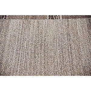Unique Loom Del Mar Collection Area Rug - Sarah (2' 7" x 10' Runner, Dark Beige/ Brown)