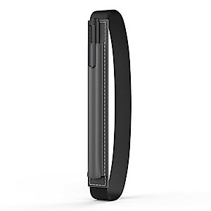 MoKo Holder Case for Microsoft Surface Pen, Premium PU Leather Cover Sleeve Pouch Protective Carrying Bag with Elastic Strap for Surface Pen Case and Other Cases Length up to 9.3"-13.5", Space Gray