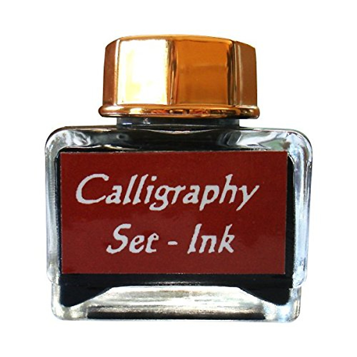 Kentaur Calligraphy Quill Pen Set (CS-0205) - Dip Pen with Brown Turkey Feather, 6 Stainless Steel Nib, and European Ink. Great for Beginner/Enthusiast