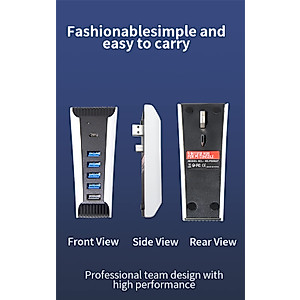 PS5 USB Hub 5 Ports USB Extender, USB High Speed Expansion Hub Charger USB Extender Compatible with Playstation 5 Game Console Accessories PS5 Converter Fast Transmission Multi-port Hub Distributor