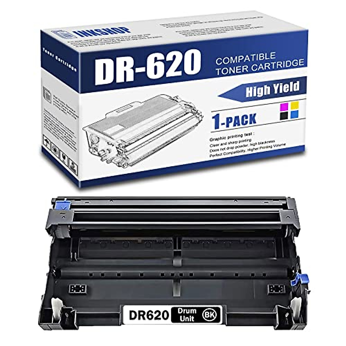 DR620 Compatible DR-620 Black Drum Unit Replacement for Brother DR-620 HL-5240 HL-5250DN MFC-8370 MFC-8460N DCP-8060 Toner.(1 Pack)