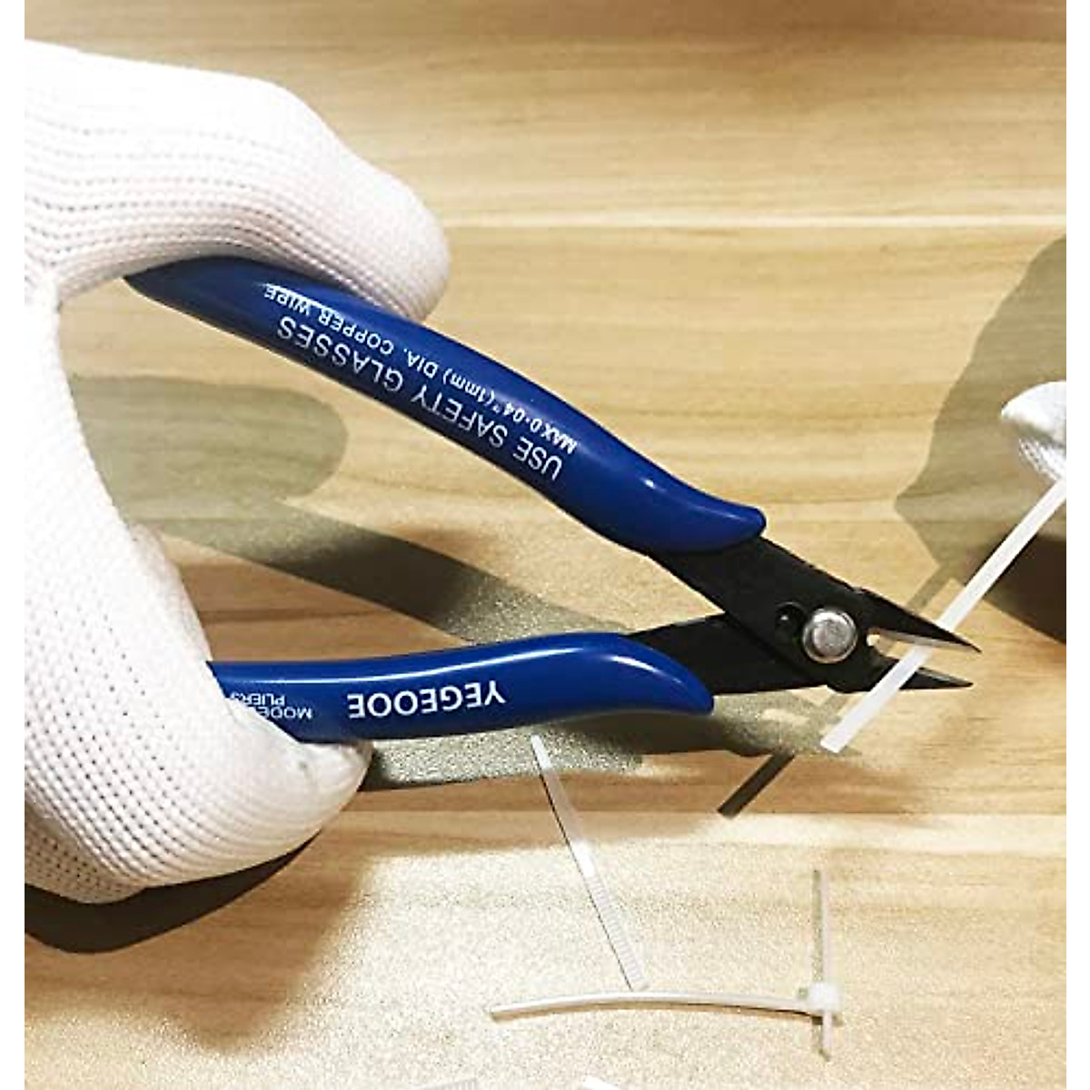 YEGEOOE Flush Wire Cutters, 10PACK Flush Cut Pliers, Side Cutters, Diagonal Side Cutting pliers, Wire Snips, Nippers, Small Wire Cutters for jewelry making crafts
