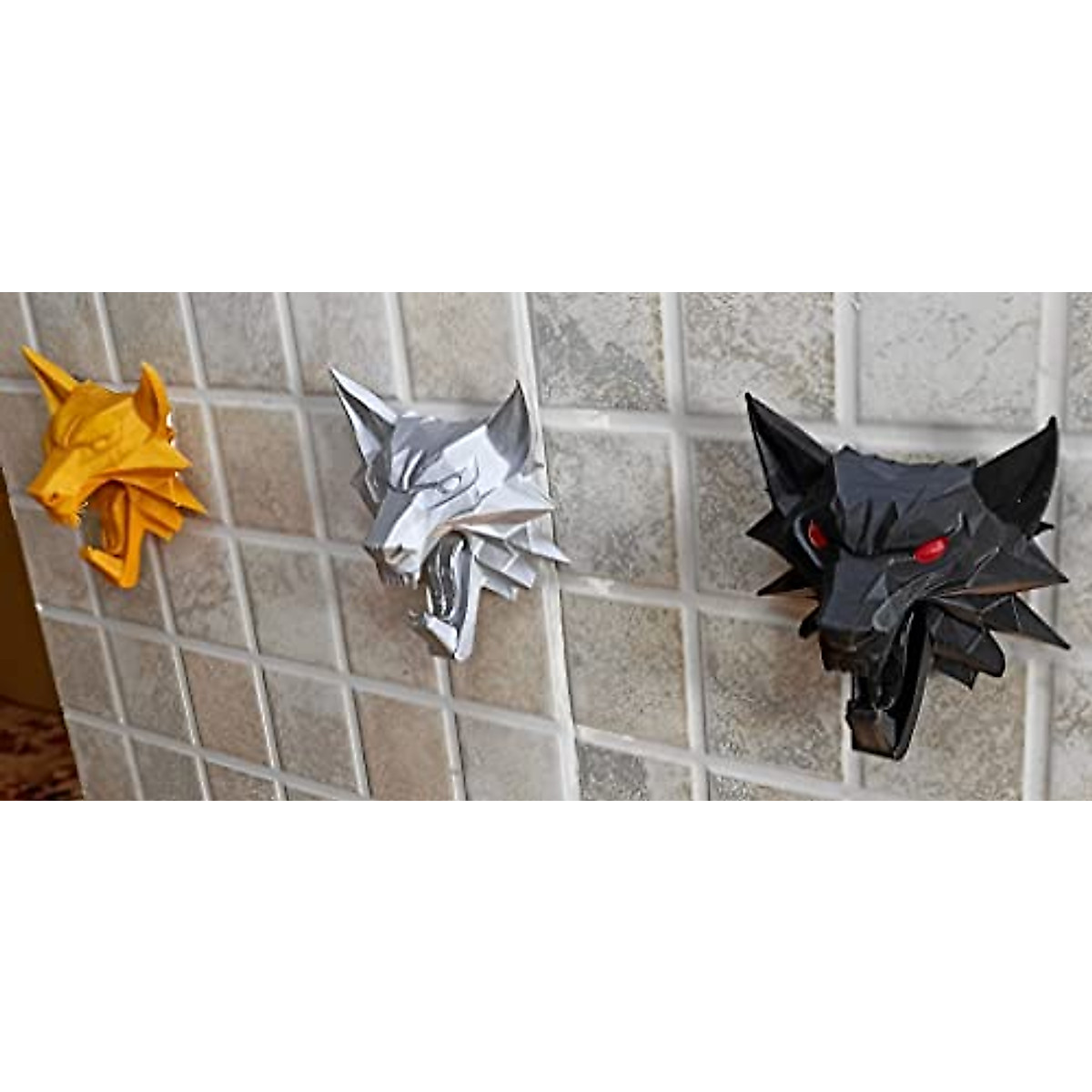 Multi-Utility 3D Printed Self Adhesive Towel Stand (Pack of 3) for Bathroom Accessories| Apron Holder in Kitchen| Headphone Holder| Keyholder (8 x 5 x 8.5) cm.