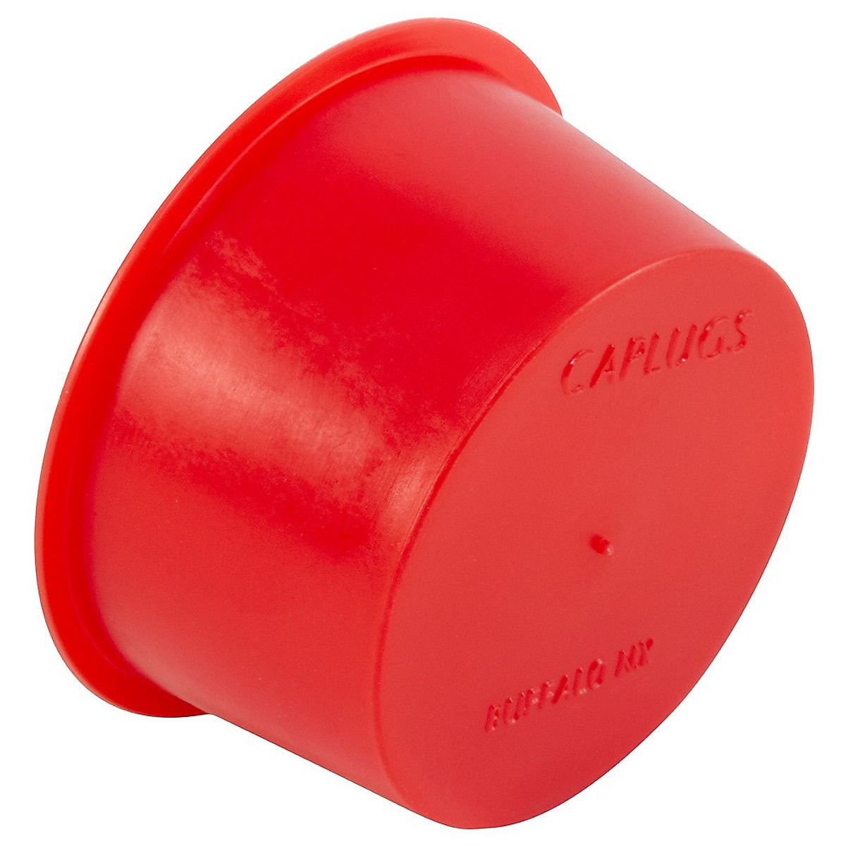 Caplugs 99394301 Plastic Tapered Cap and Plug. T-16, PE-LD, Cap OD 1.249" Plug ID 1.465", Red (Pack of 100)