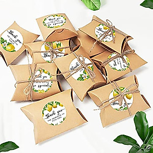 80 Lemon Bridal Shower Stickers, Lemon Birthday Party Thank You Stickers, Lemon Themed Party Favor Labels Stickers(2 Inch)