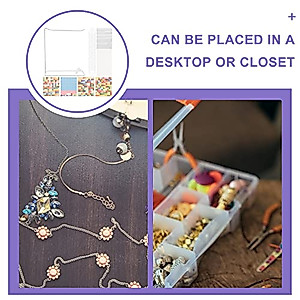 COHEALI 1 Set Diamond Paintings Art Beads Storage Bag with Rack Ring Color Sticker Diamond Paintings Tools Kit Storage Container for DIY Diamond Art Craft