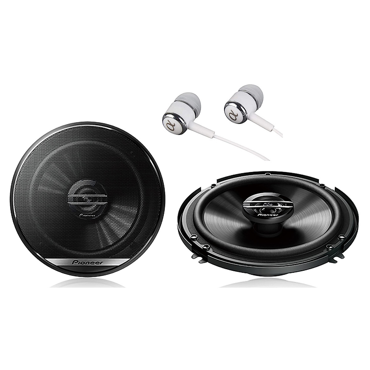 Pioneer TS-G1620F 600 Watts Max Power 6-1/2" 2-Way G-Series Coaxial Full Range Car Audio Stereo Speakers