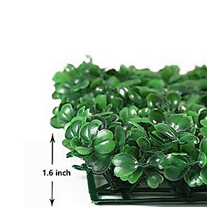 KASZOO Grass Wall 12 Pack 10"x10" Artificial Boxwood Hedge Wall Panels, Privacy Hedge Screen Faux Boxwood for Outdoor,Indoor,Garden,Fence,Backyard,Greenery Walls