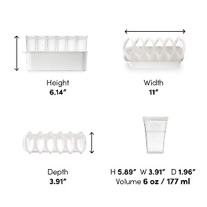 Zip Top Reusable 100% Platinum Silicone Breast Milk Storage, Made in the USA - Bag Set of 6 + Freezer Tray