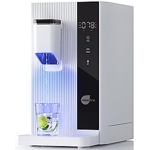WaterFirst Reverse Osmosis Water Filter Countertop, RO Filtration System with 3S Hot, NSF/ANSI 58, SGS, EPA, 5 Stage Purifier for Family, Office, No Installation,Reduce PFAS(Dr.Water)