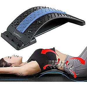 Back Stretcher / Cracker, Spine Board, Multi-Level Back Massager Lumbar, Pain Relief Device for Herniated Disc, Sciatica, Scoliosis, Lower and Upper Back Stretcher Support