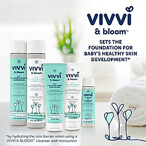Vivvi & Bloom Gentle 2-in-1 Baby Lotion, Face and Body, for Delicate & Sensitive Baby Skin, Hypoallergenic Lotion Natural Scent, 8.5 oz (Pack of 1)