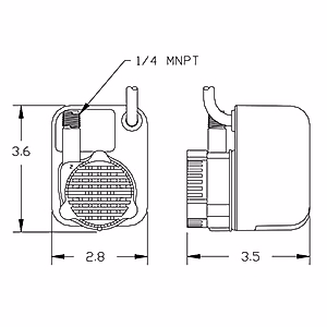 Little Giant PE-1 115 Volt, 1/125 HP, 170 GPH Epoxy Encapsulated Small Submersible Direct Drive Pump with 6 Ft. Cord, Black, 518200