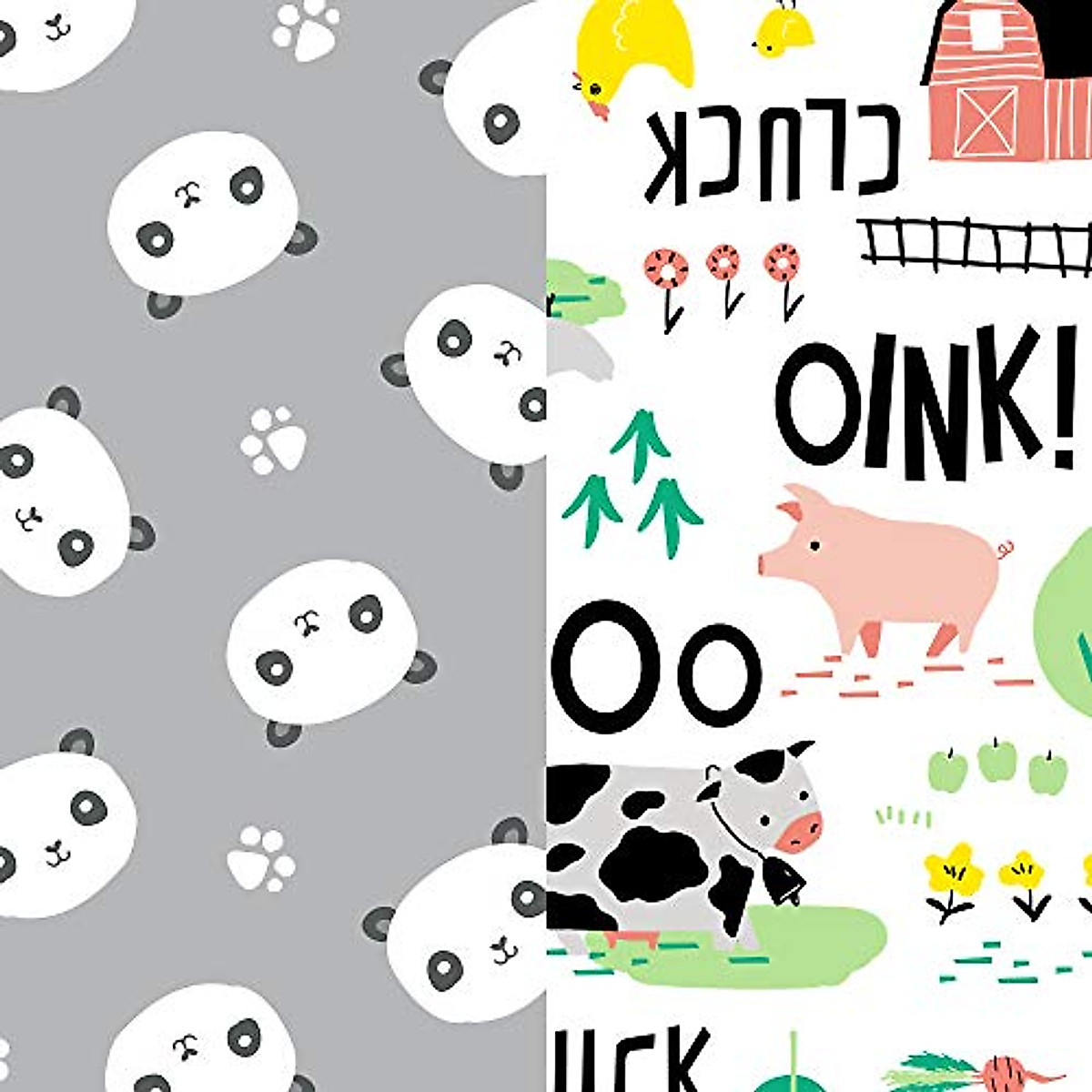 The Honest Company Clean Conscious Diapers | Plant-Based, Sustainable | Pandas + Barnyard Babies | Club Box, Size 2 (12-18 lbs), 76 Count