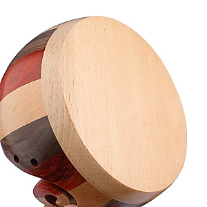 Wooden Yarn Bowls for Crocheting Crochet Bowl Knit Bowls for Yarn Crochet Basket Wool Storage Basket Round with Holes Handmade Craft Crochet Kit Organizer Perfect for Mother's Day (Multicolor)