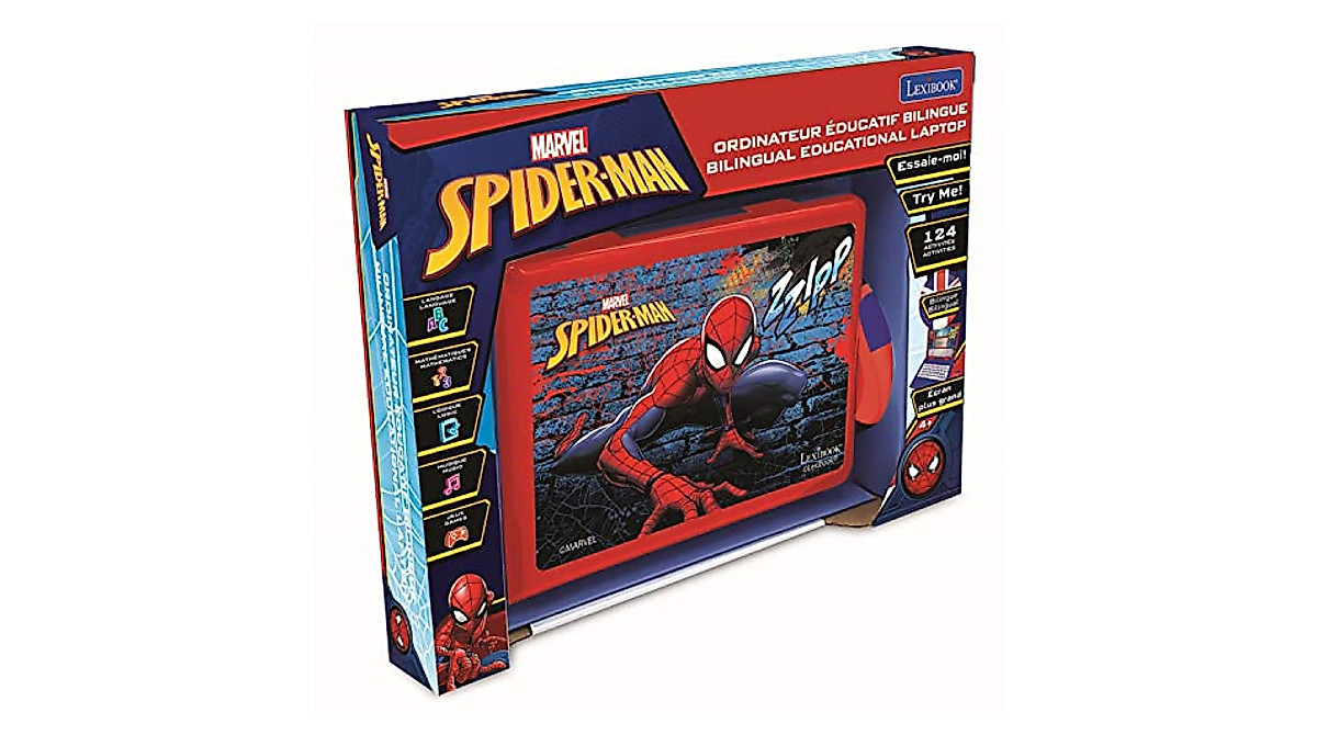 LEXiBOOK Disney Marvel Spider-Man Educational Laptop