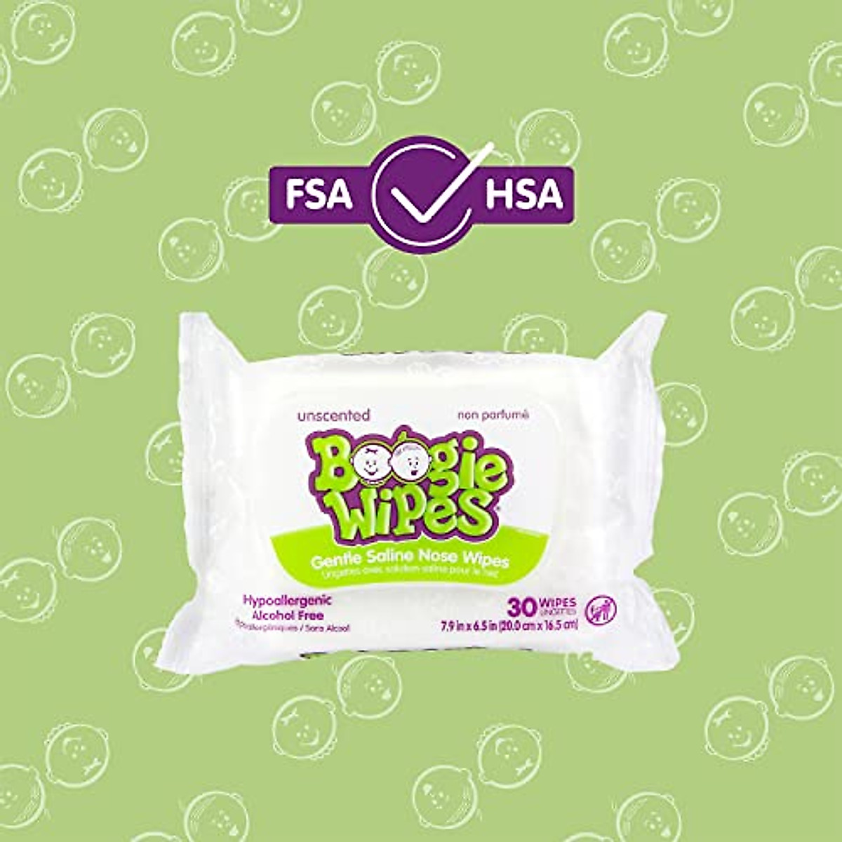 Baby Wipes Unscented by Boogie Wipes, Wet Wipes for Face, Hand, Body & Nose, Made with Vitamin E, Aloe, Chamomile and Natural Saline, 180 Count