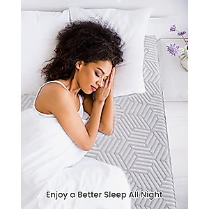 BedStory 2 Inch Memory Foam Mattress Topper Queen, Gel & Bamboo Charcoal Infused Bed Toppers, Foam Mattress Pad with Breathable Removable Cover, High-Density Memory Foam