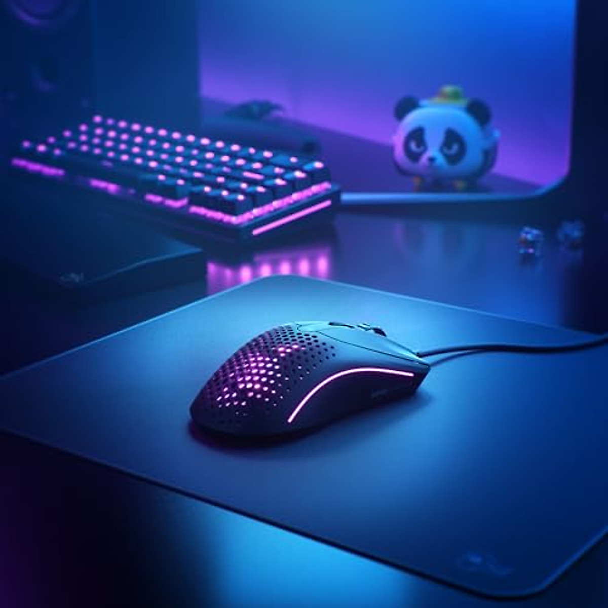 Glorious Gaming Model O 2 Wired Gaming Mouse - 59g Ultralight, FPS, 26,000 DPI, Motion Sync, 80M Click Rated Switches, 6 Programmable Buttons, Ambidextrous, RGB, PTFE Feet - Black