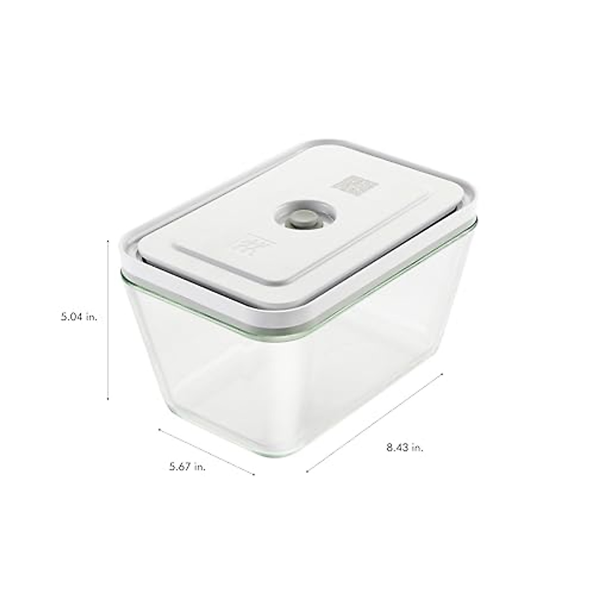 ZWILLING Fresh & Save 2-pc Large Glass Airtight Food Storage Container, Meal Prep Container