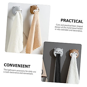 JOINPAYA 4pcs Towel Hooks Kitchen Towel Hook Towel Holder Wall Hooks for Towels Bathroom Accessories Towel Hook for Bathroom Wall Stick on Towel Hook Towel Rack Cabinet Door Pp