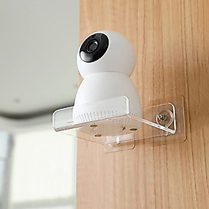 Acrylic Small Adhesive Wall Shelves Wall Mounted Storage Shelf Strong and Durable Display Shelf for Bedroom Living Room Kitchen