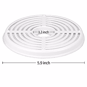 Replacement Filters for 67oz/2L Battery Operated Cat Water Fountain KKFS23/KKFS24, Made of Activated Carbon and PP Cotton, 6 Pack Human Food Grade Water Fountain Filters