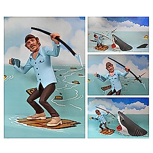 NECA - Jaws Toony Terrors Jaws & Quint 6 Action Figure 2Pk