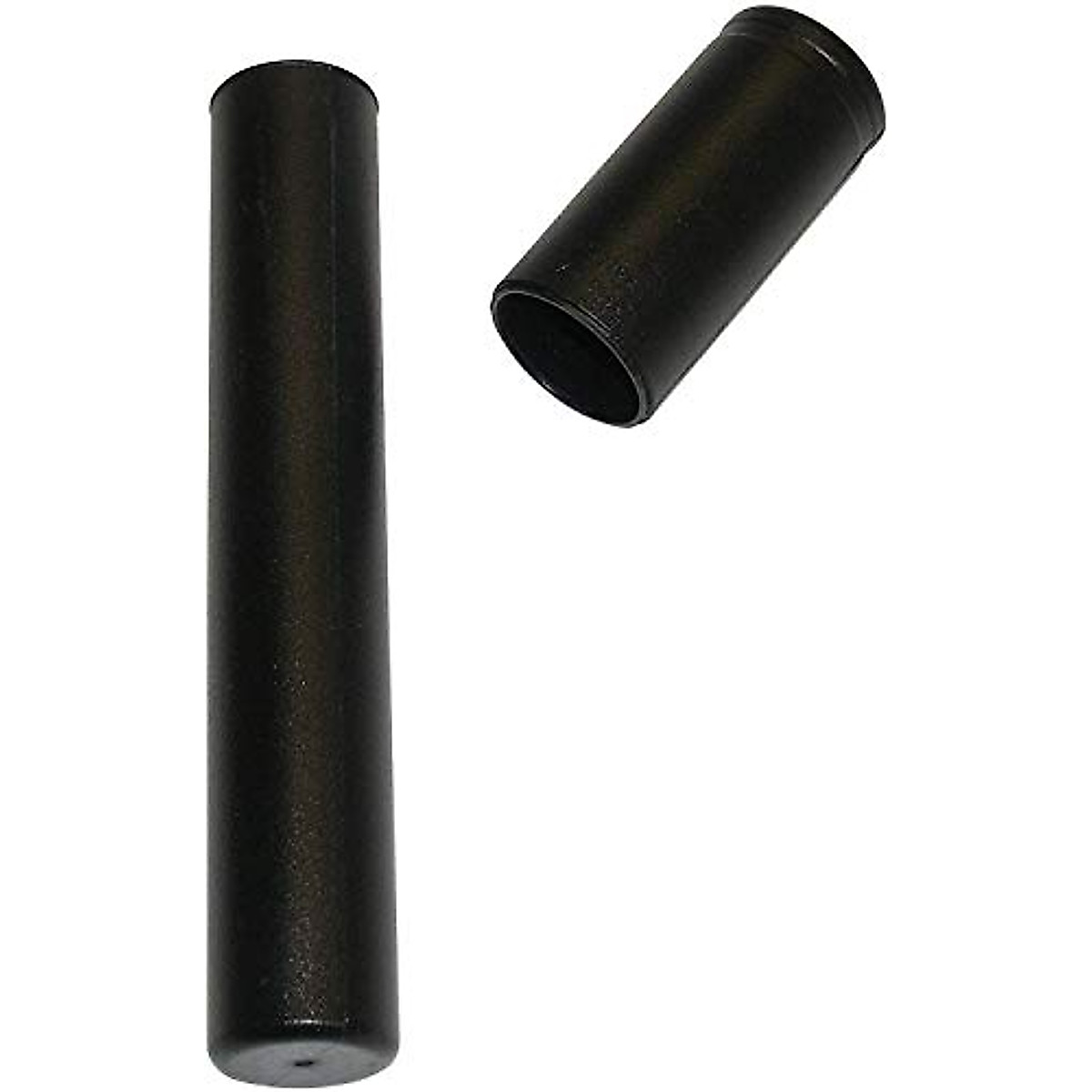 2 Black Single Cigar Airtight Storage Travel Tubes telescoping Crush-Proof Humidor Holder