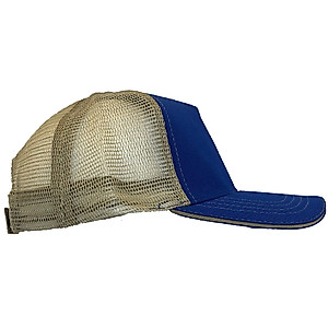 Haase Unlimited Autism Mom - Raise Awareness Twill Soft Mesh Trucker Hat (Royal Blue/Khaki)