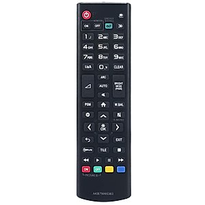 AKB75095383 Replacement Remote Controller Fit for LG Digital Monitor Signage 32SM5D 43SM5D 49SM5D 55SM5D 65SM5D 43SM3D 49SM3D 55SM3D 32SM5KD 43SM5KD 49SM5KD 55SM5KD 65SM5KD