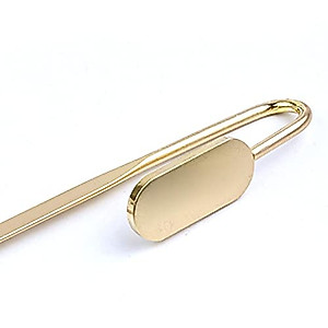 Milageto Swan Neck Bookmark Smooth Hook Handmade for Crafting Cute for Gift, Gold