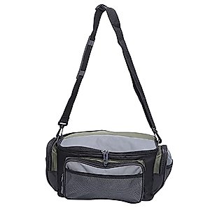 SALUTUY Fishing Storage Bag, Fishing Tool Bags Mesh Pockets Square Fishing Storage Bag for Installing Fishing Accessories and Other Items
