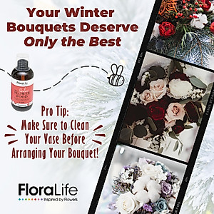 FloraLife Fresh-Cut Flower Food - Liquid Multi-Nutrient & Hydration Solution - 8oz