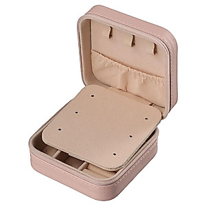 hobbyme Gifts for Women Teen Girls -Small Initial Jewelry Case Jewelry Organizer,Jewelry Box Birthday Gifts for Girl Women Mom