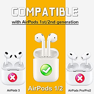 [7in1] Bad& Bunny Airpods 1/2 Case, Un Verano Sin Ti 3D Airpod Case Gifts for Teens Women Men with Keychain