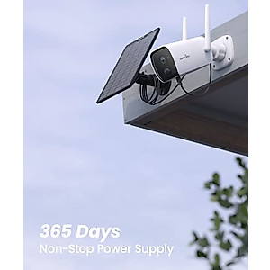 Security Cameras Wireless Outdoor,Wansview 2K 3MP Solar Camera Security Outdoor for Home with PIR Motion Detection & Siren, Night Vision,Works with Alexa,Outdoor Camera Wireless Solar/Battery Powered