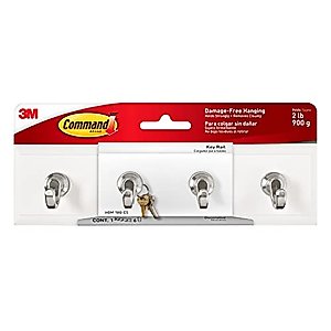 Command HOM-18Q-ES Key Rail, 1 Pack, Quartz