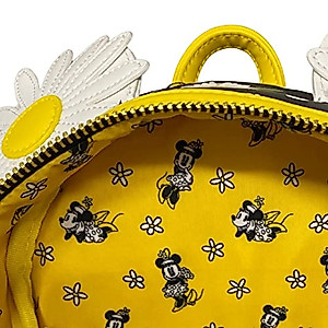Loungefly Disney Minnie Mouse Daisies Womens Double Strap Shoulder Bag Purse