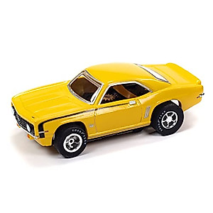 Auto World Xtraction 1969 Chevrolet Camaro (Yellow) HO Scale Slot Car