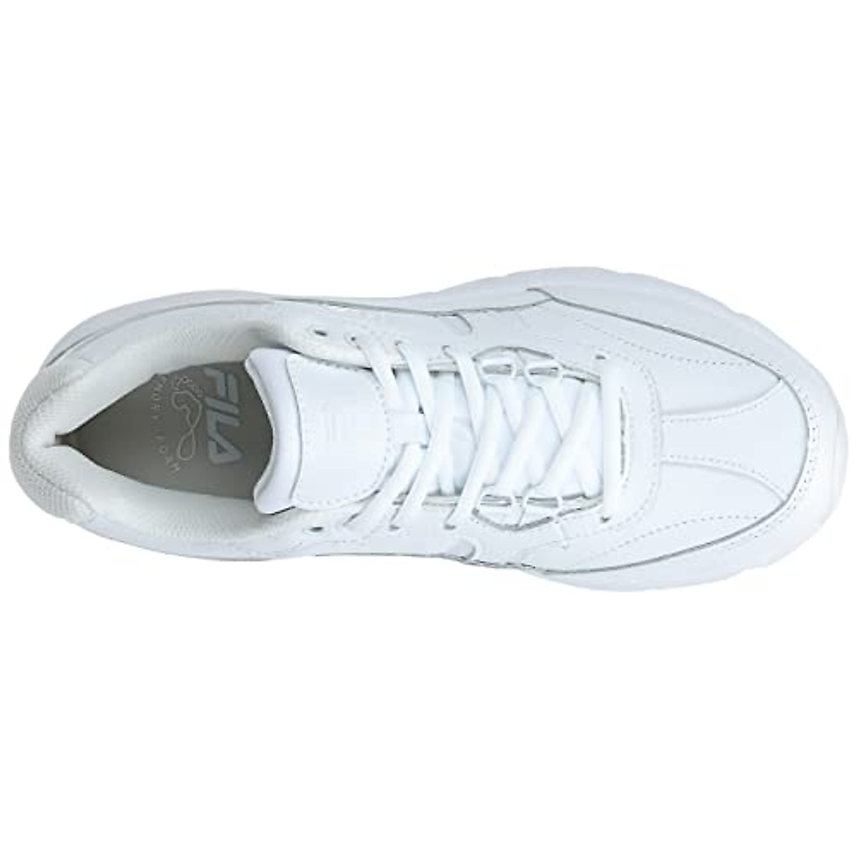 Fila womens Memory Workshift-w cross trainer shoes, White/White/White, 8.5 Wide US