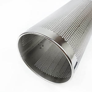 LOONELO Metal Guiro,Stainless Steel Guiro Percussion Instrument Training Tool with Scraper,Guiro Shaker Latin Percussion Musical Band Accompaniment (Silver-12X6inch)