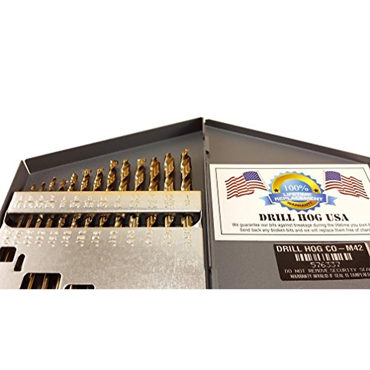 Drill Hog® 13 Pc Cobalt Drill Bit Set Index M42 Drill Bits 1/16" to 1/4"
