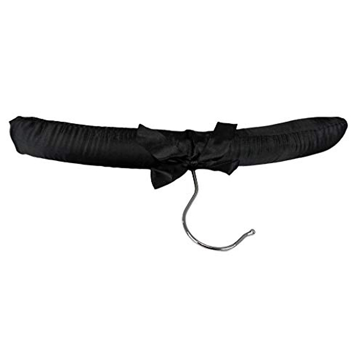 Children's Black Satin Padded Hangers (Set of 5)