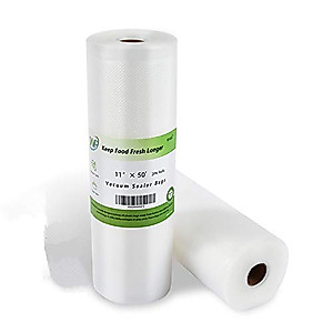 Vacuum Sealer Bags Heavy Duty, 11x 50 Vacuum Sealer Bags (2 packs) 100 ft Roll