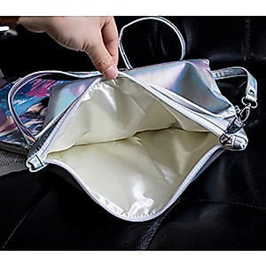 EBTOYS Crossbody Shoulder Bag Handbag Clutch Bag Holographic PU bag for Women Girls