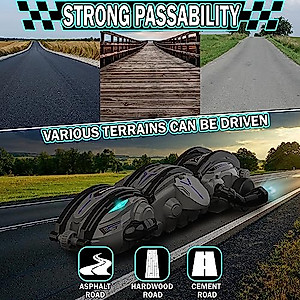 LEAMBE RC Cars Remote Control Car, RC Stunt Snake Car 360°Roll Toys for Boys Age 8-12, Toys for 6 Year Old Boys Outdoor Toys Car Racing Games 2 Batteries