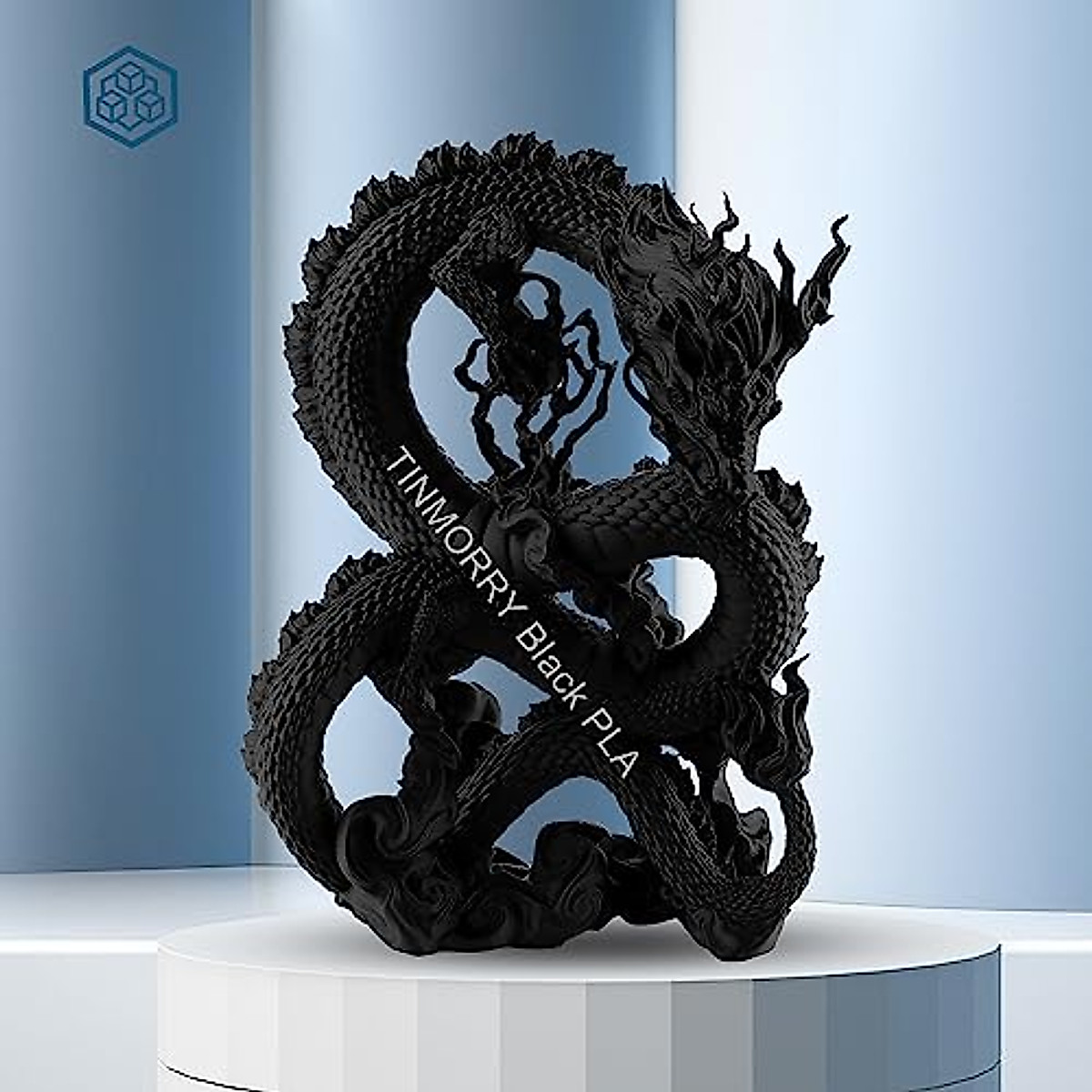 PLA 3D Printer Filament Bundle, TINMORRY PLA Filament 1.75mm, 250g x 5 Spools, Black+White+Blue+Red+Green, Net Weight 1.25kg