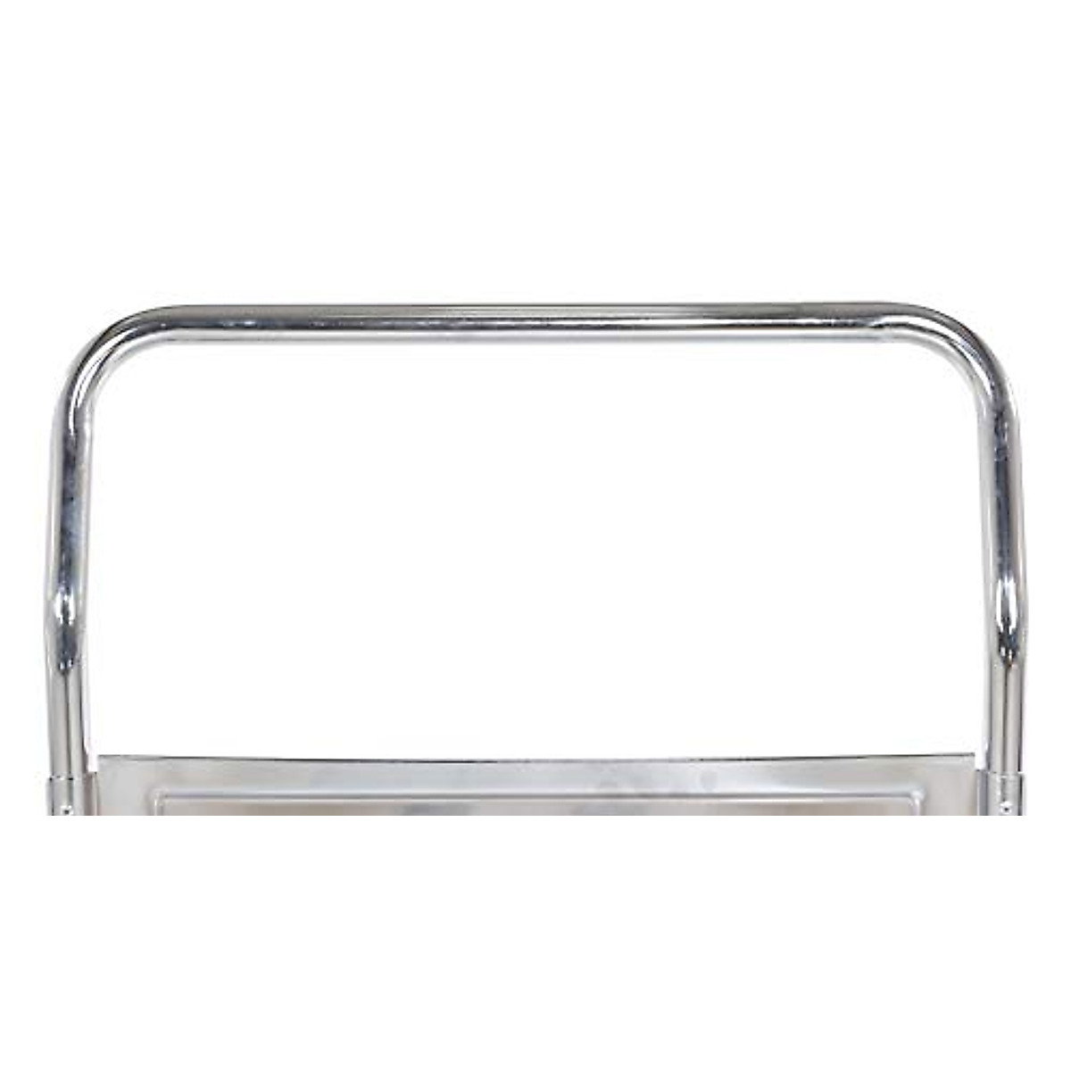 Vestil AFT-48-NM Aluminum Folding Platform Truck with Single Handle and 5" Non-Marking Polyurethane Casters, 600 lbs Capacity, 48" Length x 24" Width x 8-3/8" Height